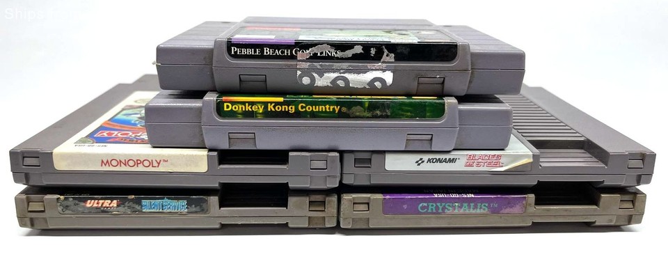 Lot of 15 Vintage Nintendo Game Cartridges (NES, SNES, N64) | eBay