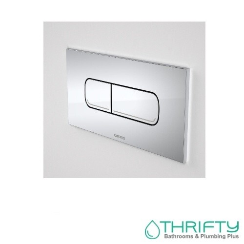 Caroma Invisi Series II® Oval Dual Flush Plate & Buttons (Metal) Chrome ...