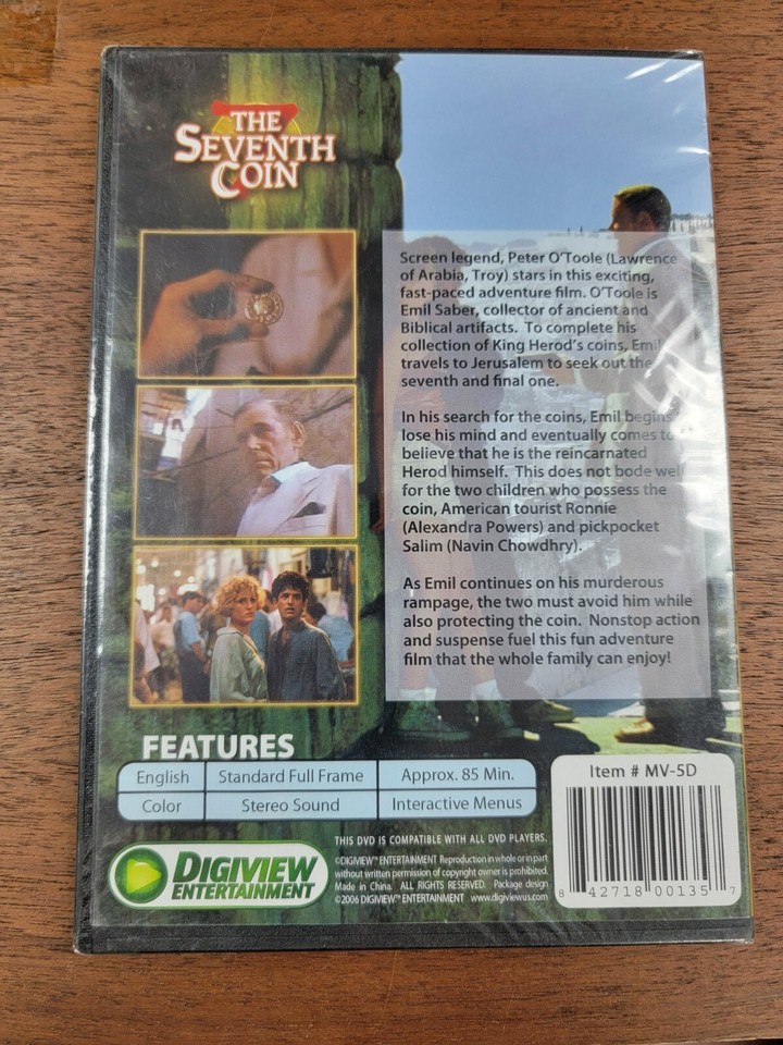 THE SEVENTH COIN: Movie [Slim Case] DVD NEW Factory Sealed Peter O ...