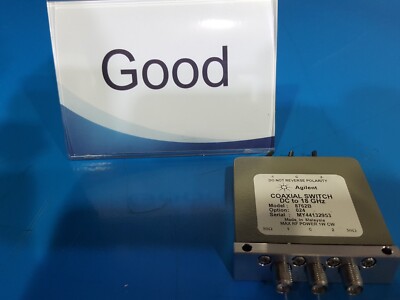 Agilent 8762B: 3-Port Coaxial Switch, DC to 18 GHz, W/Opt. 024 (2953 ...