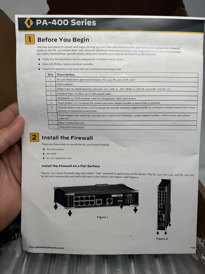 Palo Alto Networks PA-460 PAN-PA-460 Firewall Enterprise Security ...