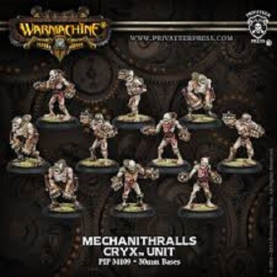 Warmachine Cryx Mechanithralls Unit NEW Privateer Press 34109 | eBay