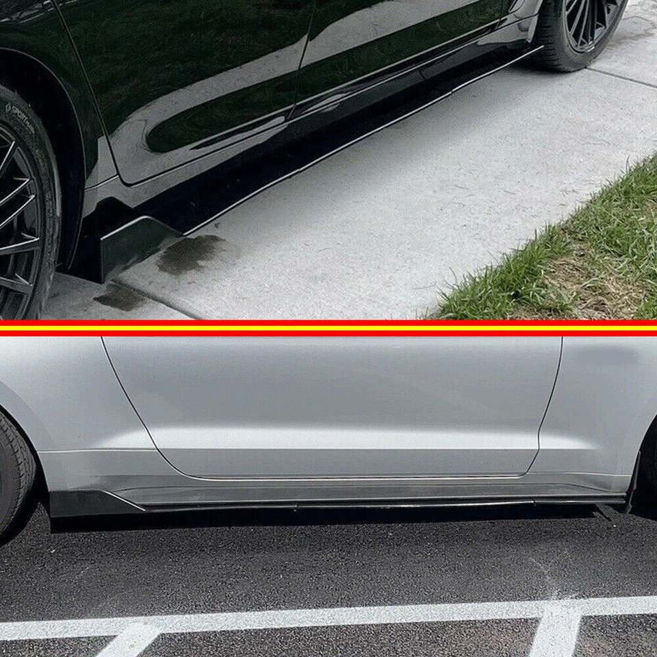 For INFINITI IPL G Coupe G37 G35 Carbon Fiber Side Skirts Extension ...