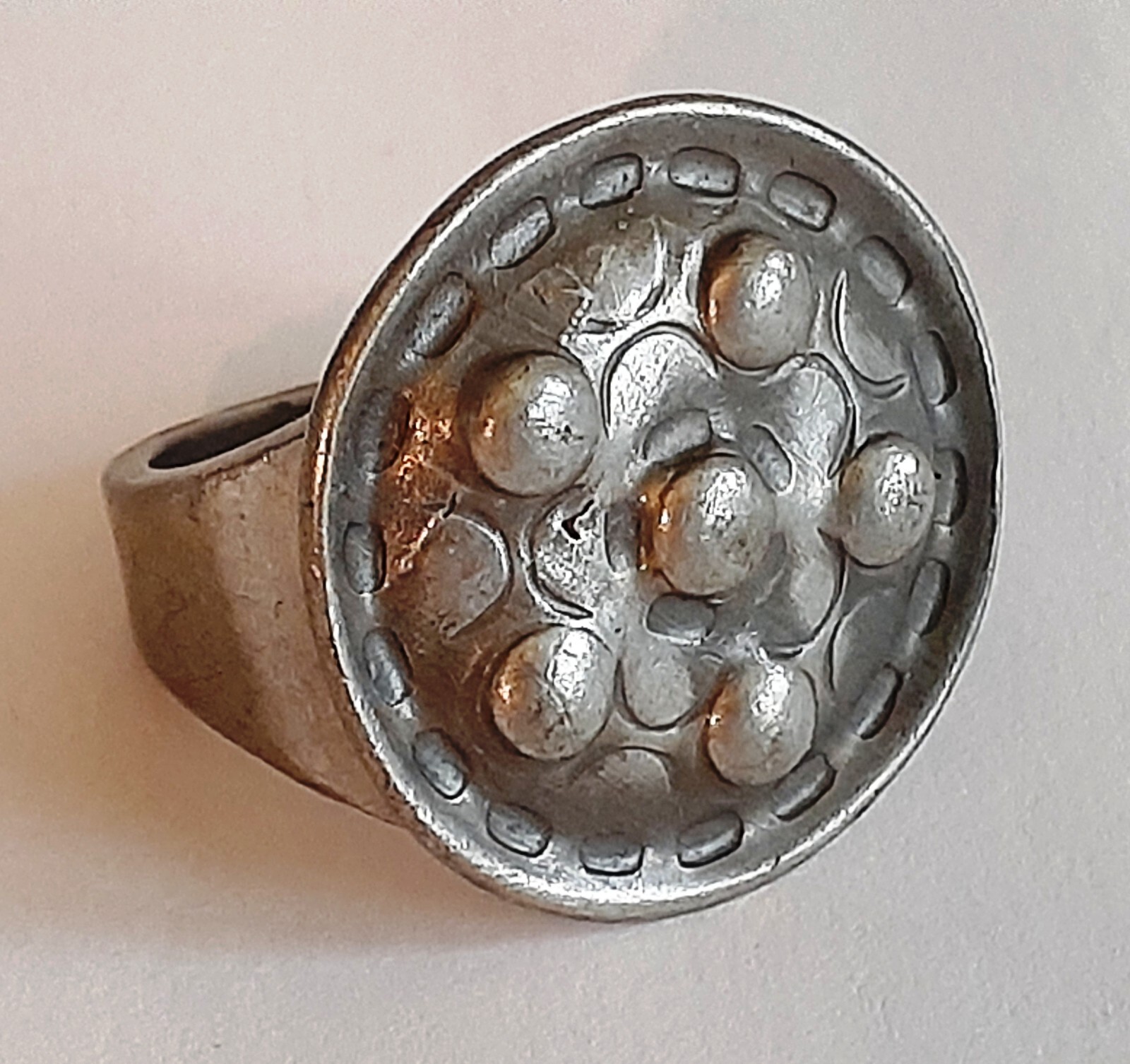 Jorgen Jensen Denmark Pewter Modern Ring Marker 158 - Gem