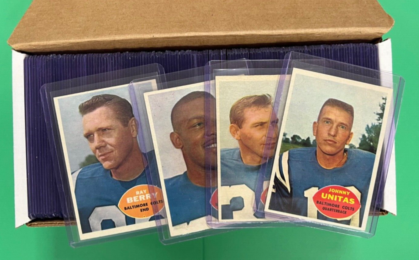 1960 TOPPS FOOTBALL COMPLETE SET 1-132 HIGH GRADE EX-MT+ - NM+ WELL ...