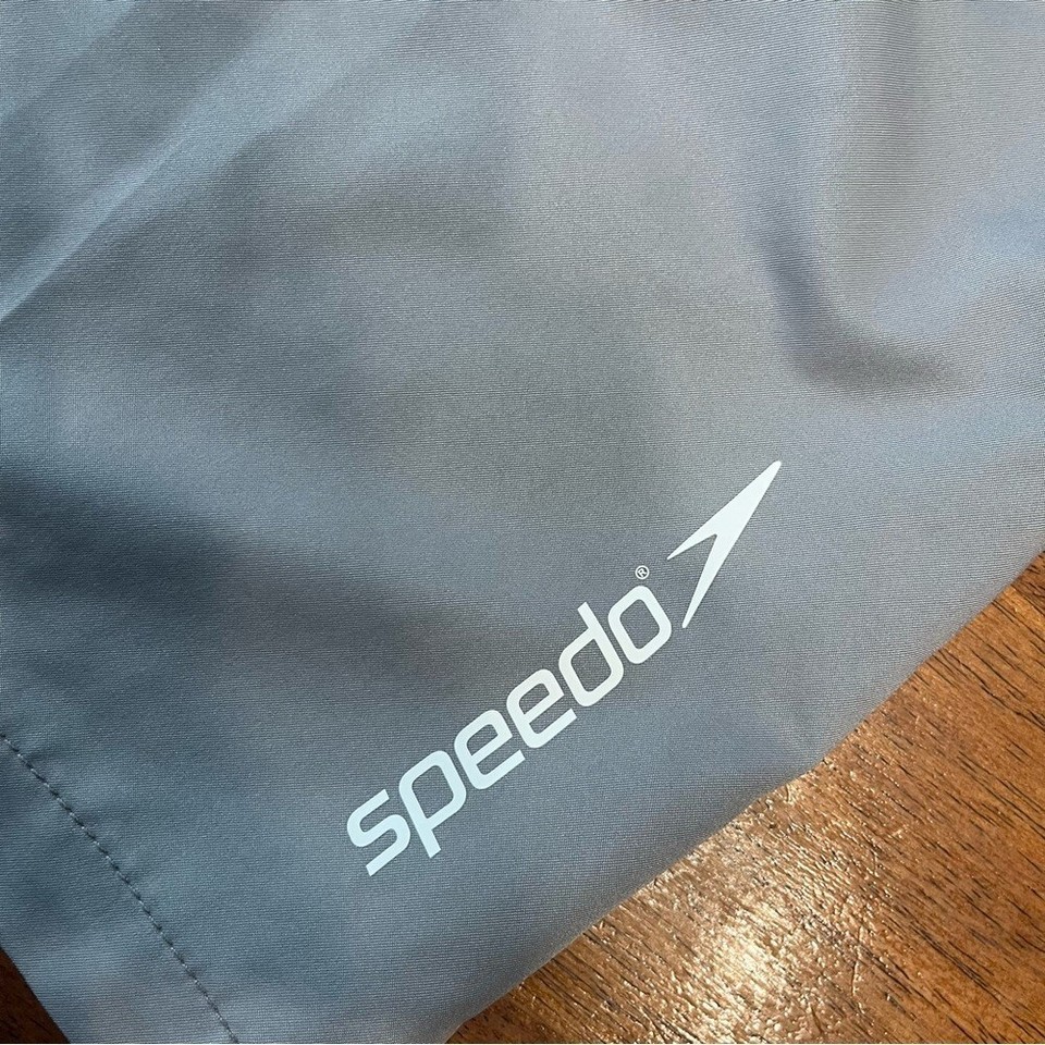 Men’s Speedo gray navy striped swim trunks size XXL | eBay