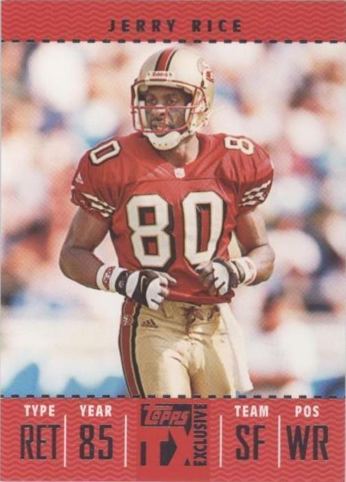 2007 Topps TX Exclusive - Jerry Rice #223 /1099 for sale online | eBay