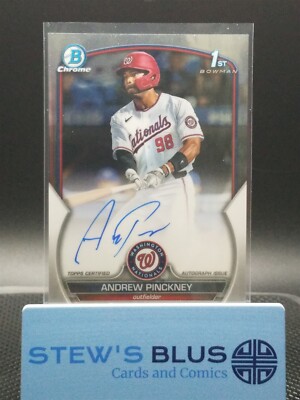 2023 Bowman Draft Andrew Pinckney AUTO Chrome 1st Nationals | eBay