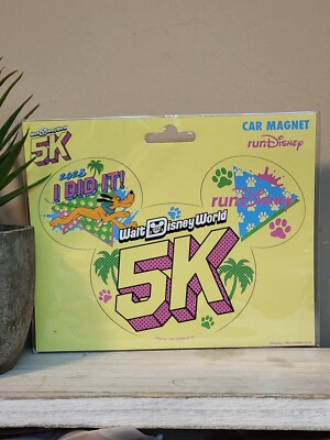 Disney Parks RunDisney 2023 Marathon Weekend 5k Pluto Car Magnet NEW | eBay