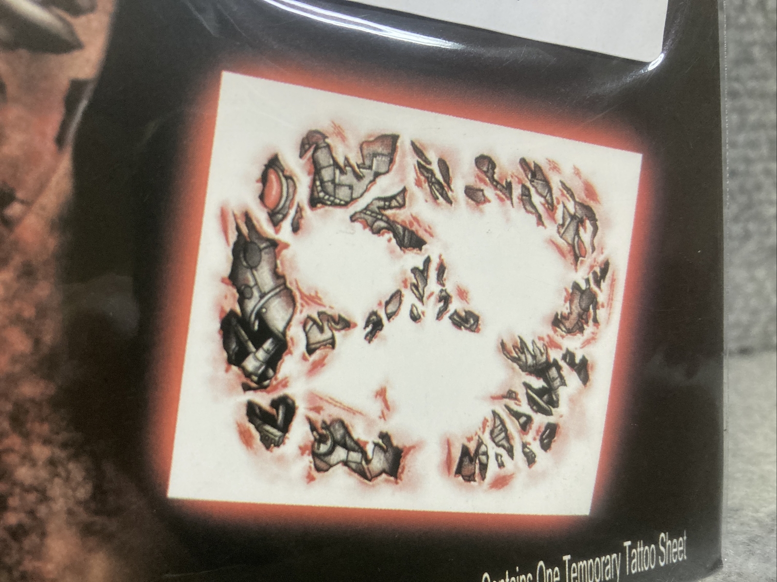 Tinsley Transfers Cyborg Face Temporary Tattoo FX Face Kit 813722020382 ...