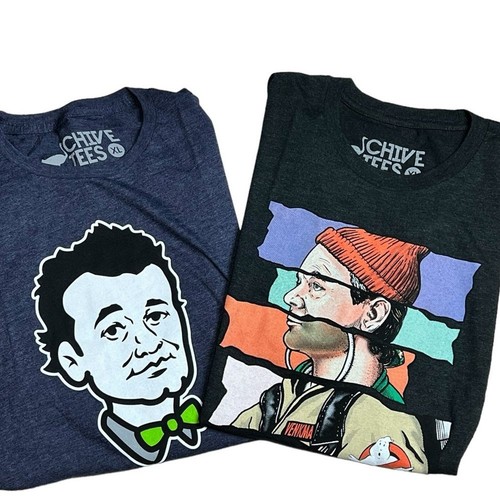 The Chivery Chive Tees Lot of 2 Bill Murray Men’s XL Graphic T-shirts ...