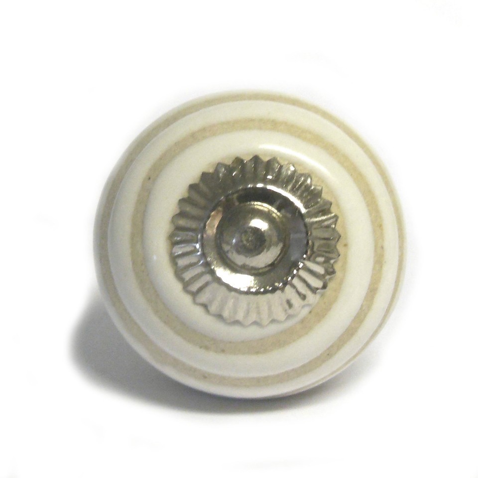 Large Selection Of Cream Ceramic Door Knobs Handle Cabinet Cupboard ...
