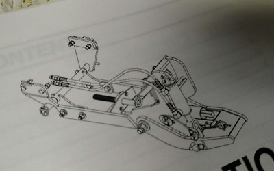 Kubota, John Deere Tractor Male Quick hitch + Subframe Frame | eBay