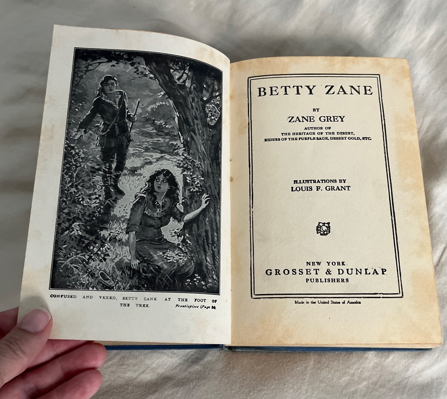 BOOK " BETTY ZANE" BY ZANE GREY PUB GROSSET & DUNLAP 1903 | eBay