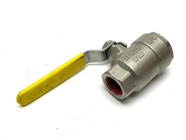 Apollo 76f-104-01a Stainless Steel Ball Valve 3/4" RPTFE Mptfe Cf8m ...