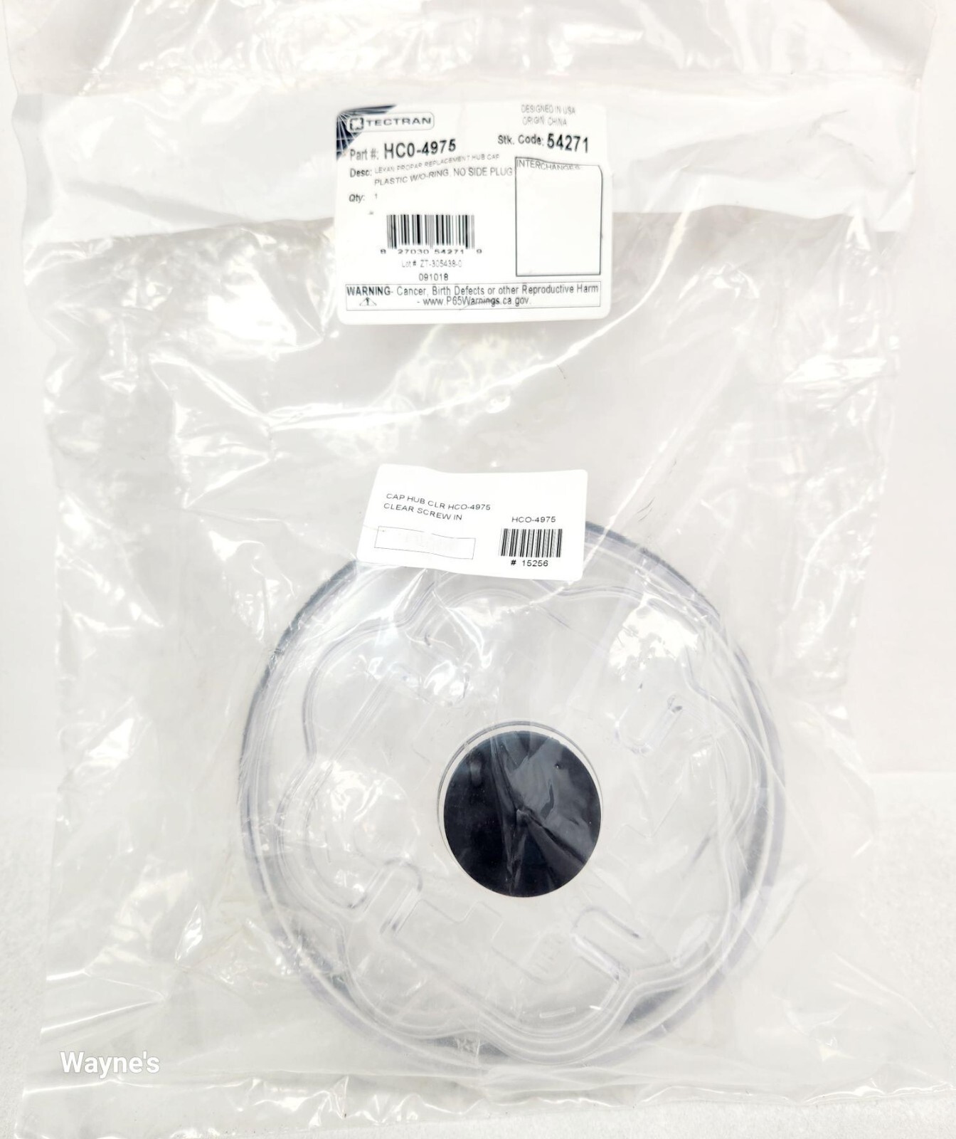 Tectran HC0-4975 Lexan Propar Replacement Hub Cap | eBay