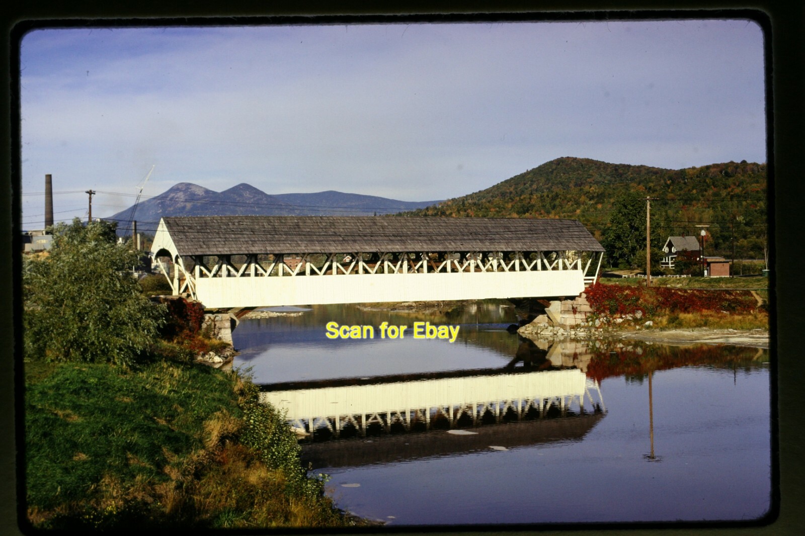 Groveton Covered Bridge, New Hampshire in 1971, Kodachrome Slide aa 8 ...
