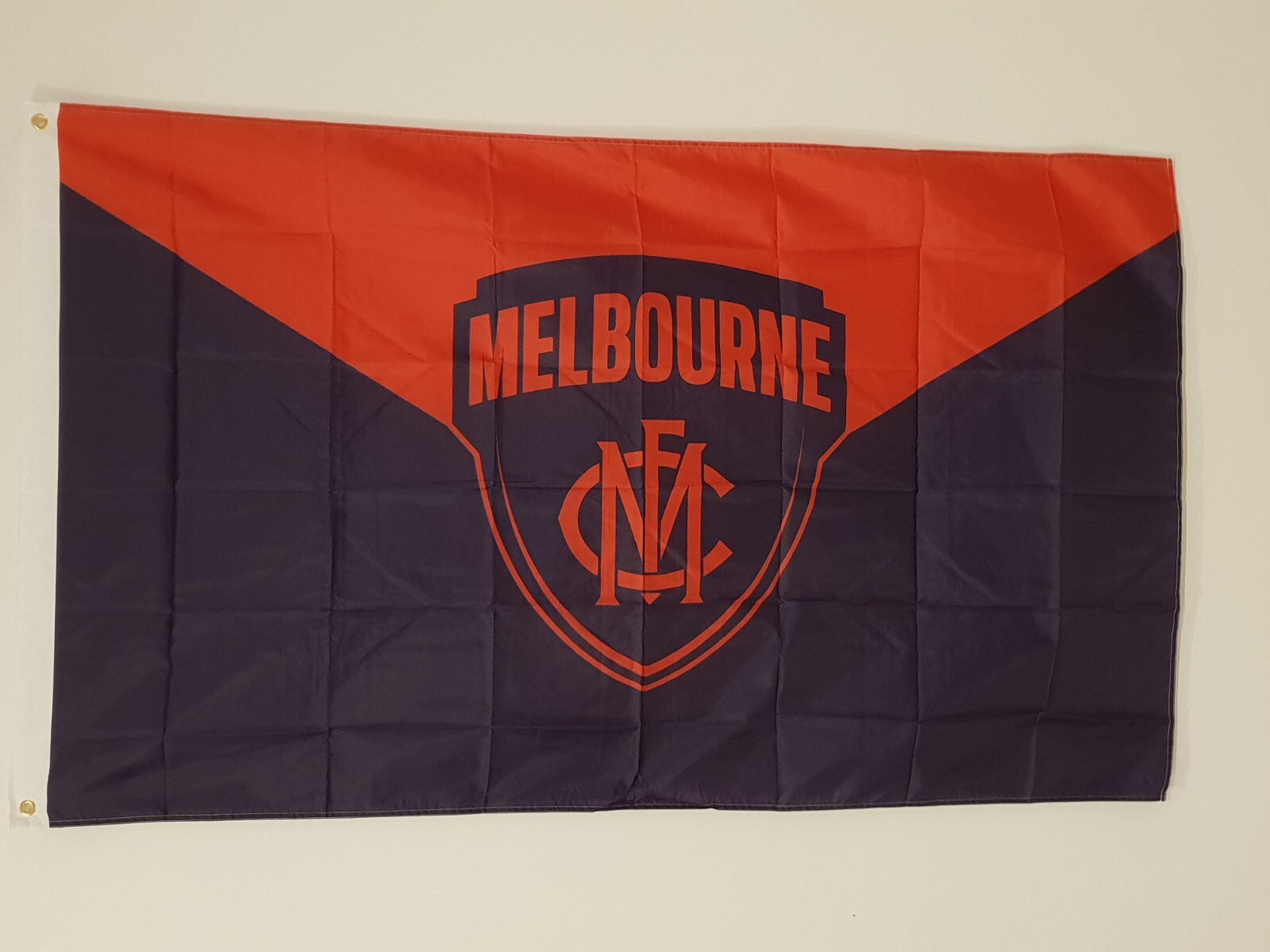 Melbourne Demons Flag 150 x 90cm Banner for the Man Cave logo AFL footy ...