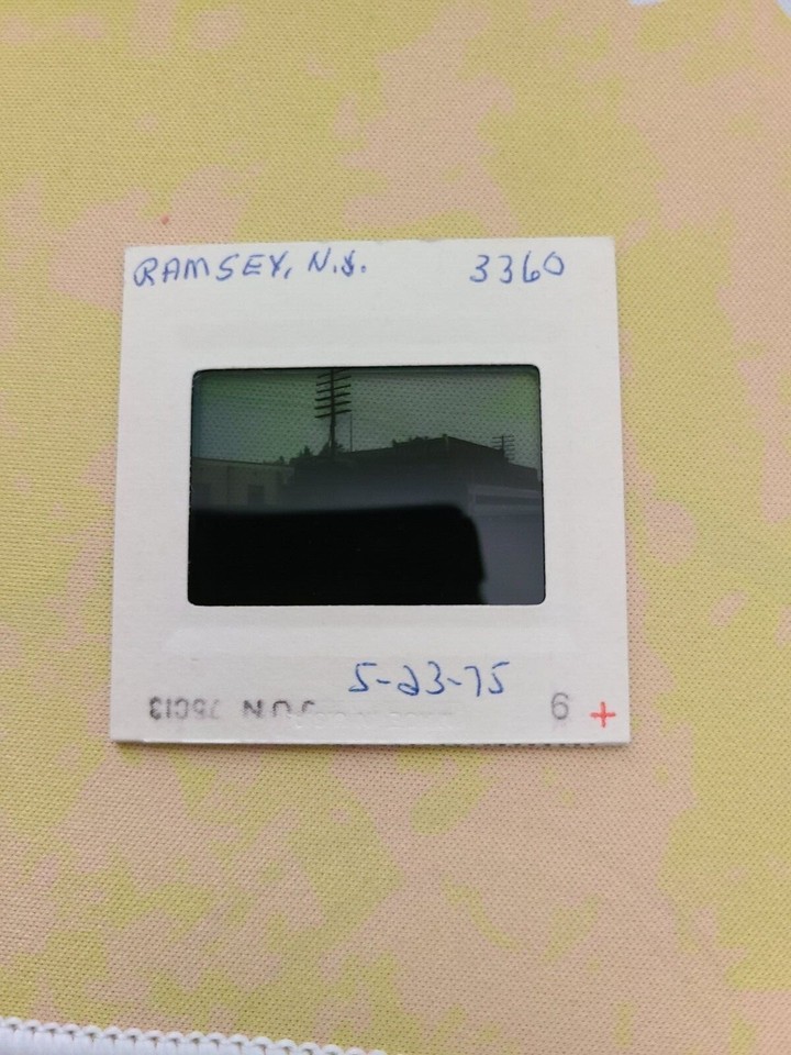 Original Slide Erie Lackawanna EL 3360 GE U34CH 5-23-1975 Ramsey NJ (ZD ...