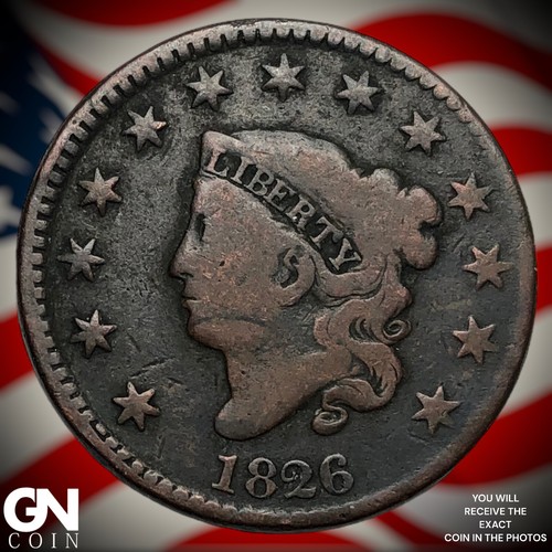 1826 Coronet Head Large Cent M9415 | eBay