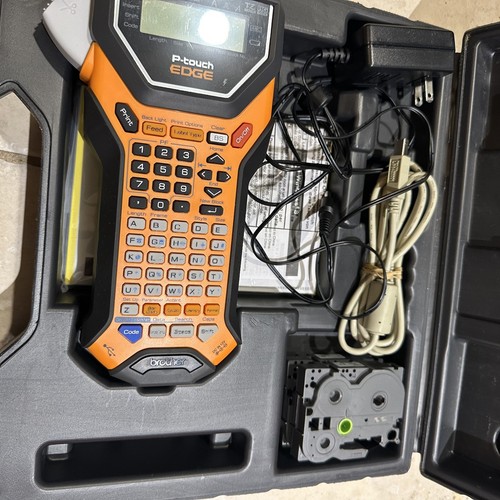 Brother P-touch EDGE PT-E500 Handheld Industrial Label Printer W ...