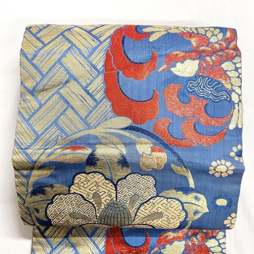 Antique Nagoya obi Flower pattern Bird pattern Kimono obi 002k | eBay