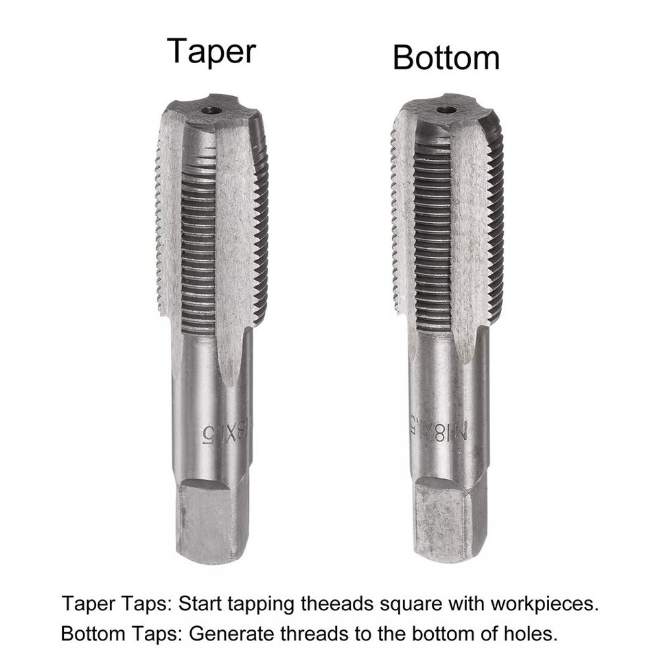Reliable Metric Hand Tap Set 2pcs 18mm x 1 5mm Pitch Right Hand Thread ...