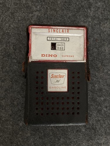 Vintage Sinclair Gasoline Dino Supreme Gas Station Promo Transistor ...