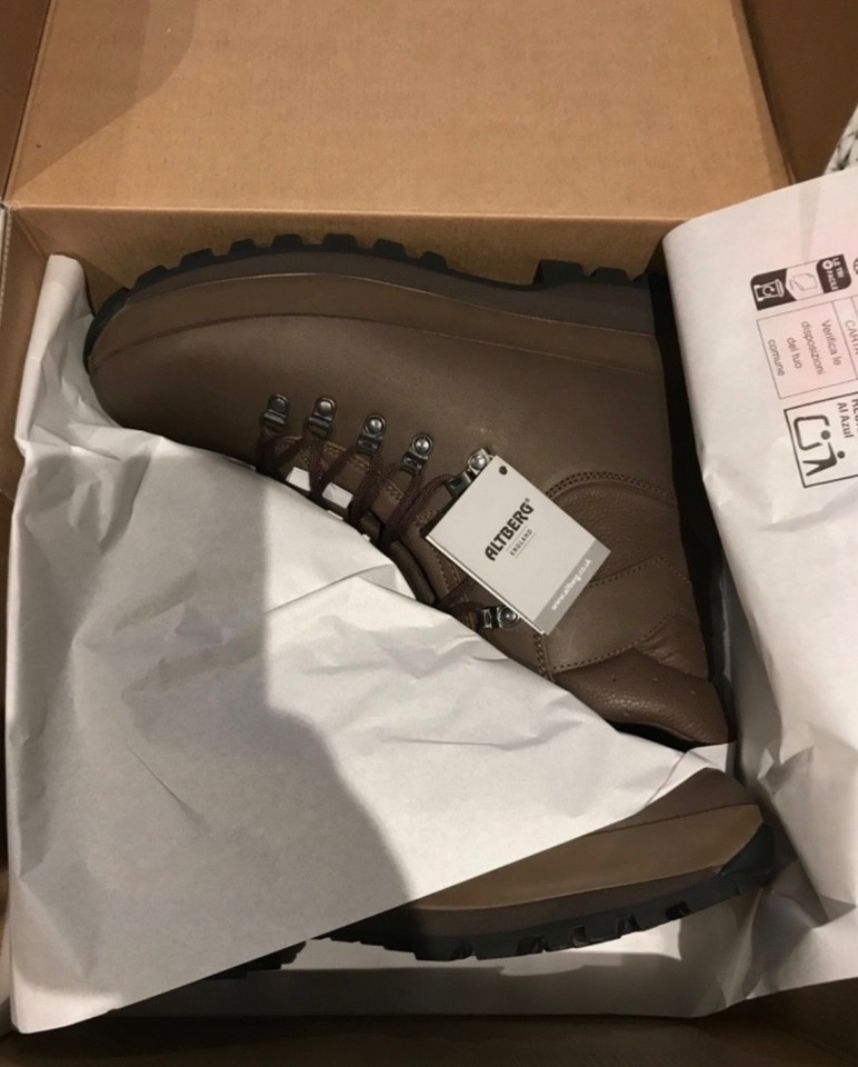 Altberg Defender Mens Combat Boots High-Liability 11L Brown New Wide ...
