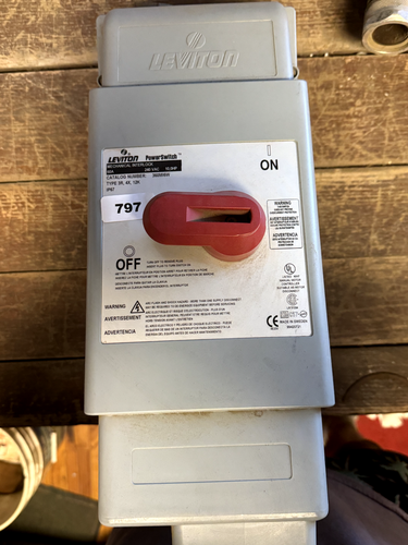 Leviton 360MI6W Mechanical Interlock, 60A, 240VAC | eBay