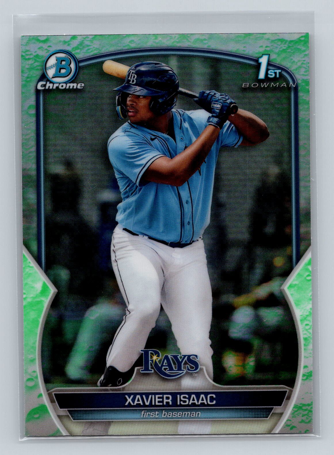 2023 Bowman #BCP-145 Xavier Isaac Chrome Prospects Lunar Glow Refractor ...