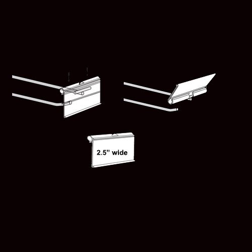 2.5" L X 1.25" H Flip Scan Hook Label Holder - Hook Scanner Plates ...