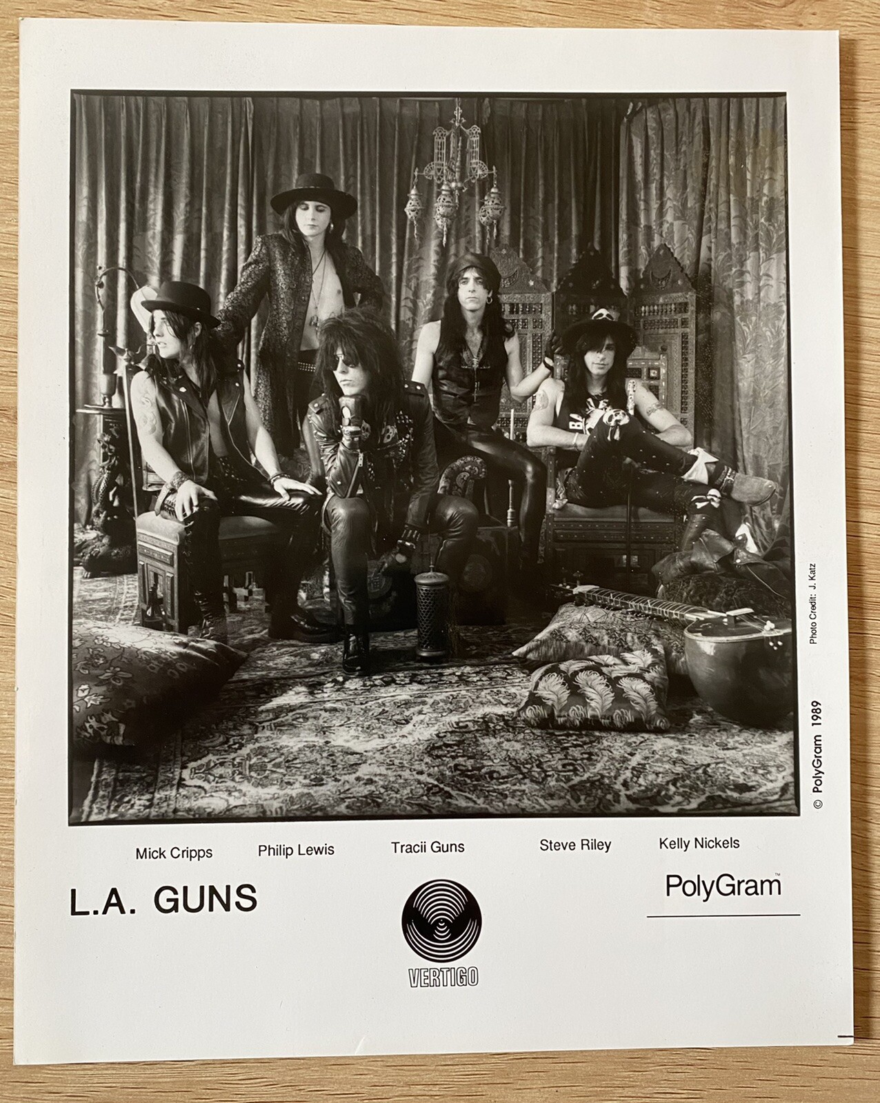 LA GUNS 1989 Cocked And Loaded Promo 8x10 Glossy Photo Guns N Roses ...