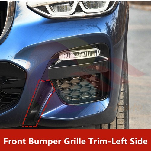 1 Pair Front Bumper Side Grille Trim 51118070394 For BMW X3 X4 G01 G02 ...