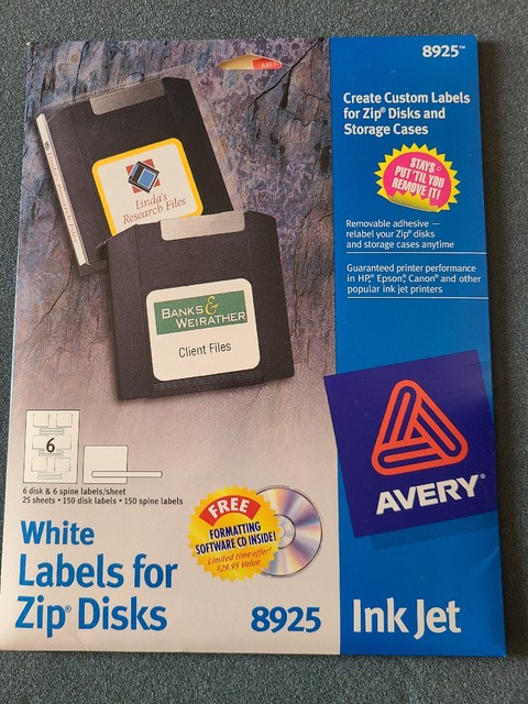 AVERY 5 1/4" Diskette Label Lot - 10 x 8925 & 3 x 5197 (4020 Labels ...