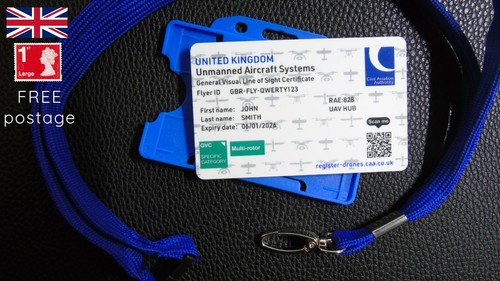 CAA Drone Regulatory ID card for GVC UAS qualification holders with ...