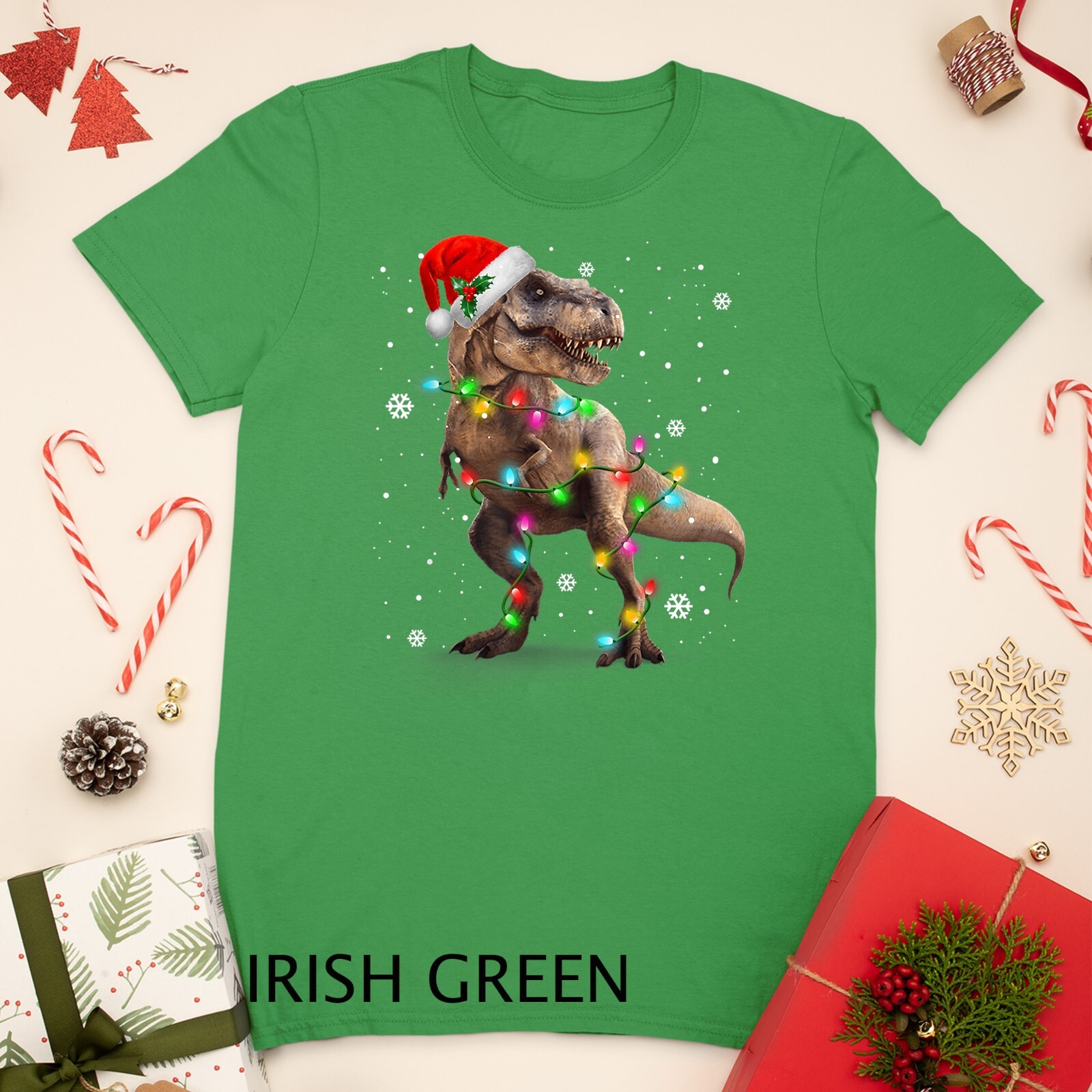 Dinosaur T-rex Tree Christmas Sweater Xmas Pet Dino Trex Unisex T-shirt ...