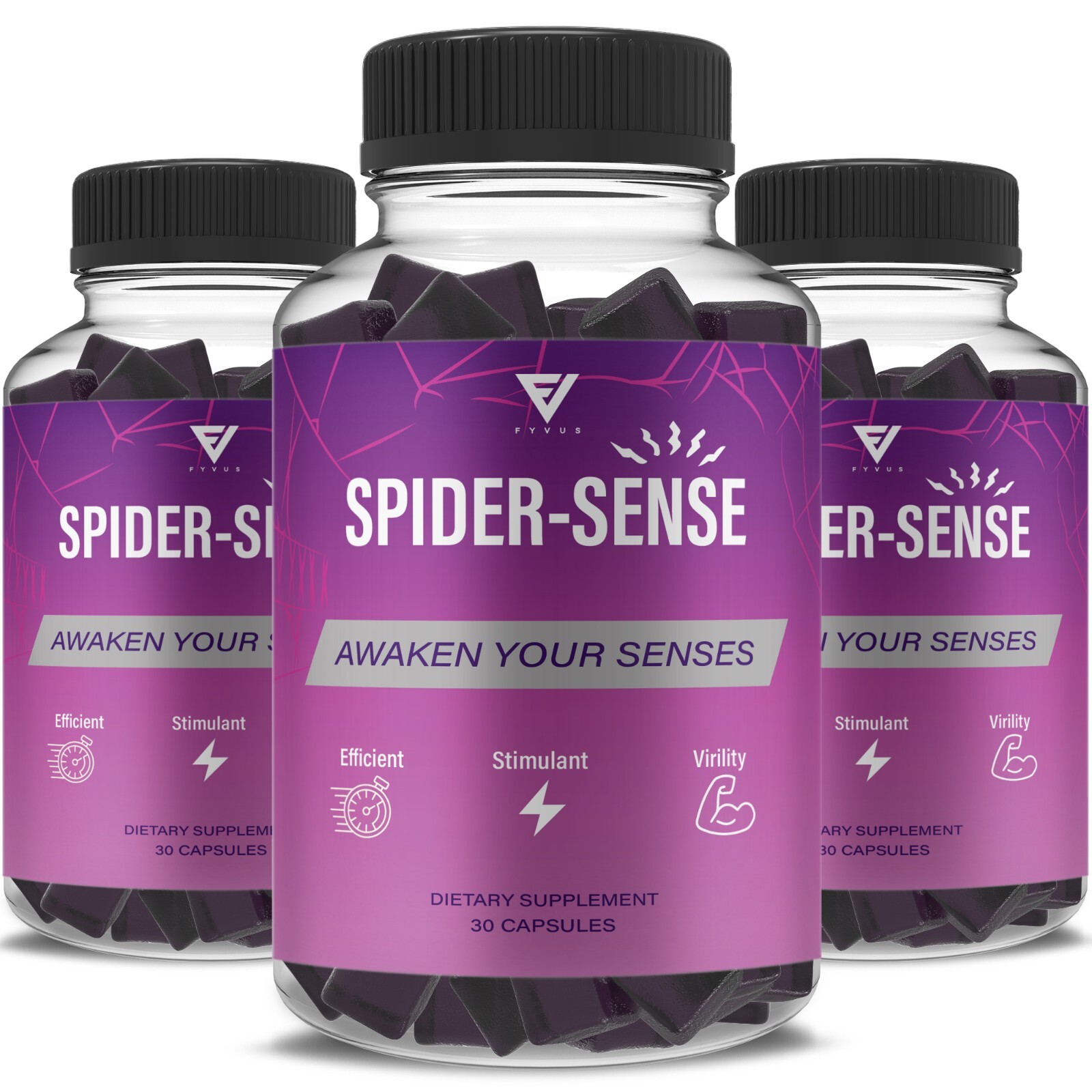 (3 Pack) Spider Sense Gummies SpiderSense Advanced Supplement (3 Month ...