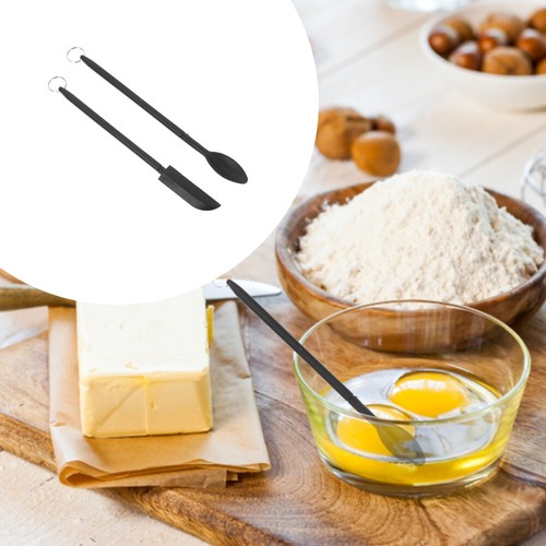 Tiny Spoon Silicone Jar Spatula Retractable Lightweight Scraper ...