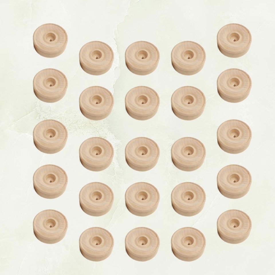 35 Pcs DIY Wooden Small Wheels Round Toy Car Accessories Crafts ...