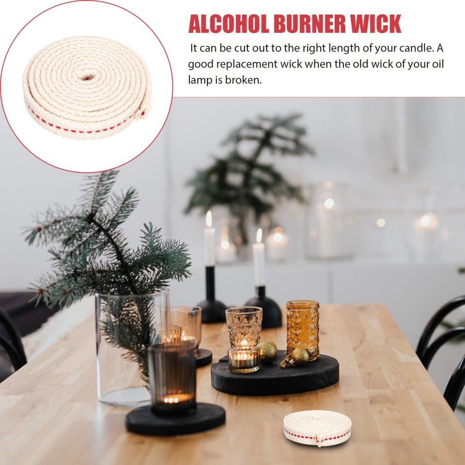 Kerosene Lamp Wick Pure Cotton Wick Alcohol Burner Wick Smokeless Wick ...