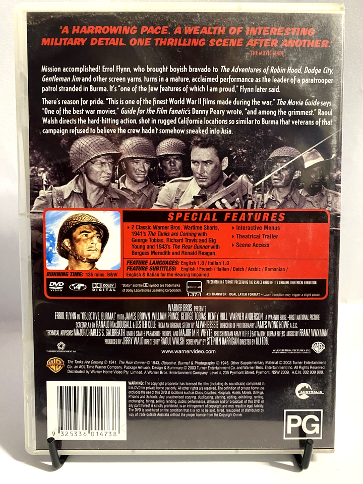 OBJECTIVE BURMA. Errol Flynn. DVD | eBay Australia