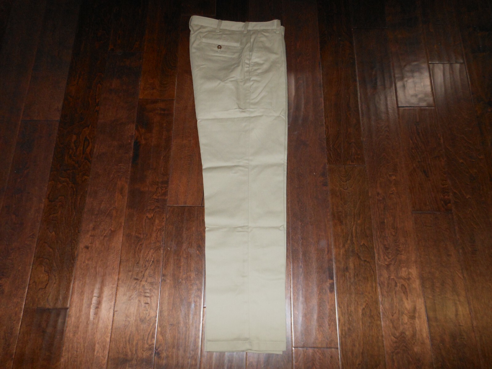GEORGE Classic Fit Flat Front Wrinkle Resistant Pants Size 32 Khaki for ...
