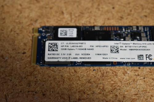 Intel Optane H10 HBRPEKNX0203AH 1TB (1024GB) 32GB M.2 NVMe PCIe SSD for ...