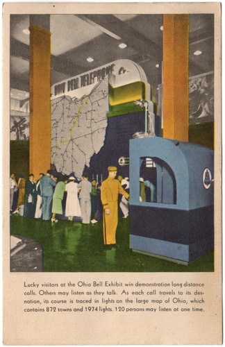 CLEVELAND, OH - Great Lakes Exposition Ohio Bell Telephone Exhibit ...