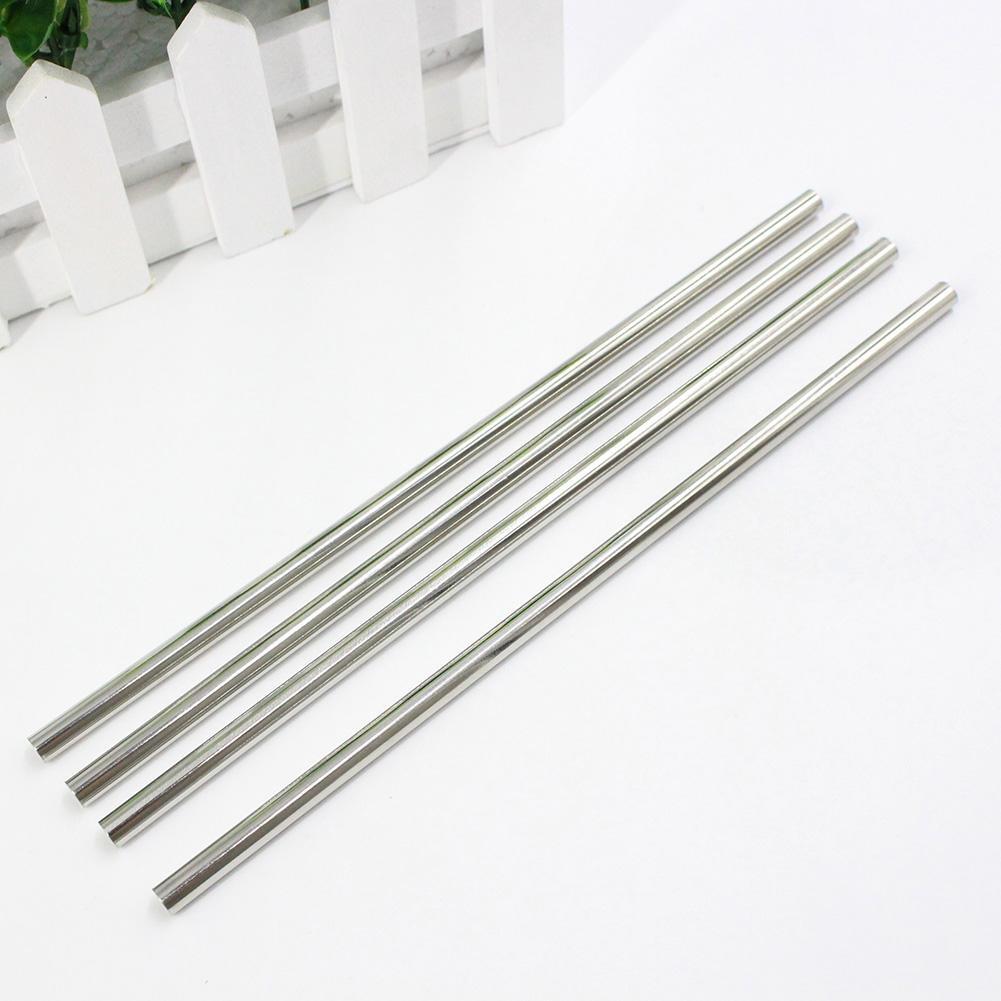 Reusable Stainless Steel Straight Drinking Tube Straw Pipette Suction ...