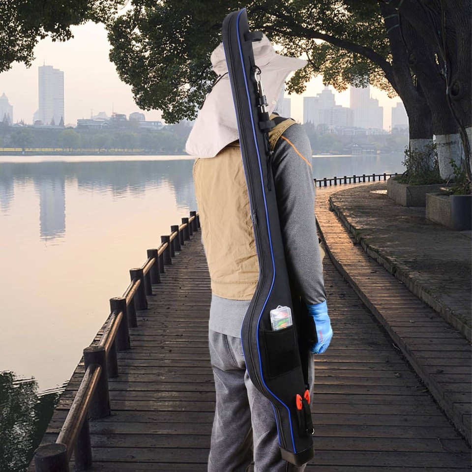 130cm Fishing Rod Travel Case Waterproof Fishing Tackle Storage Bag ...