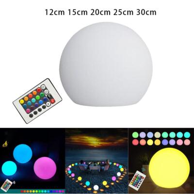 LED Glowing Ball Light 16 Colors 4 Lighting Modes Night Light Party ...