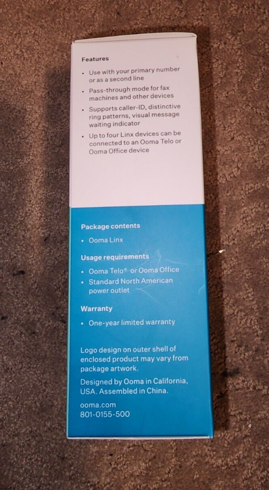 New Ooma Linx Remote Phone Jack, Wireless Accessory for Ooma Telo | eBay