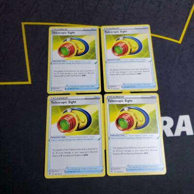 4x Telescopic Sight 160/185 - Pokemon TCG - Uncommon Vivid Voltage ...